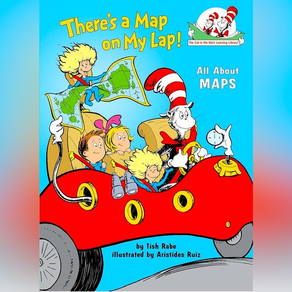Dr. Seuss | Other | Theres A Map On My Lap All About Maps Cat In The ...